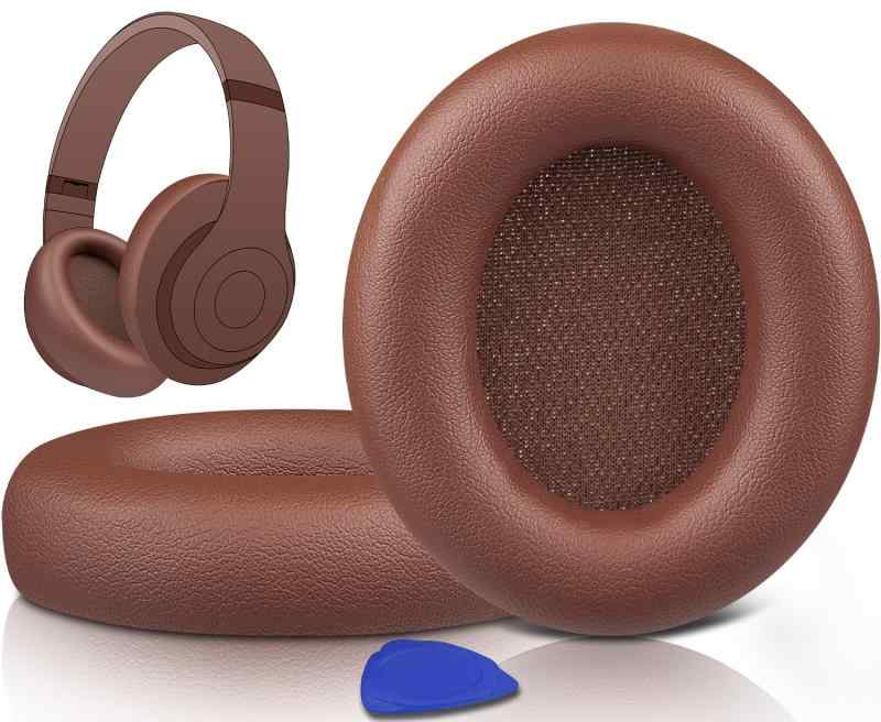 SOULWIT イヤーパッド イヤークッション 交換パッド Beats Studio Pro Wireless Noise Cancelling 用 ヘッドパッド 互換性 耳パッド 交換用 耳当て プロテインレザー イヤーカップ ノイズアイ...