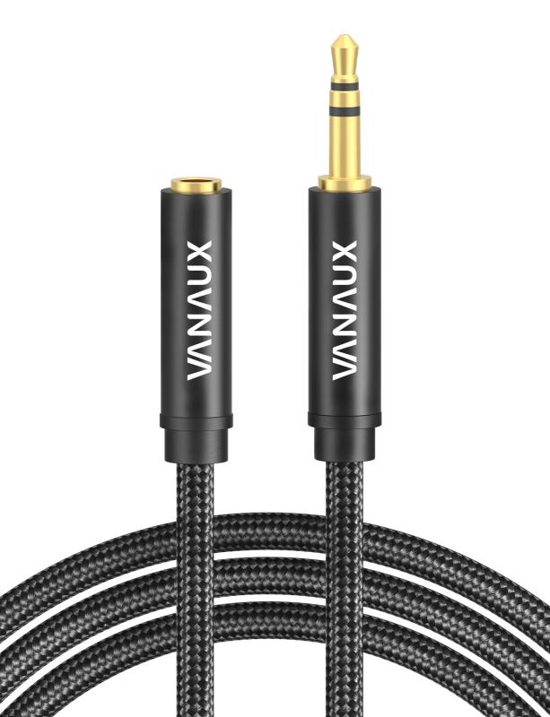 イヤホン 延長コード VANAUX 3.5mm オーディオケーブル 延長 AUX 延長ケーブル 3極/TRS ステレオミニプラグ ヘッドホン 延長 Hi-Fi音質再生 ホームステレオ／タブレット／スマートフォン／スピー🎵【卓...