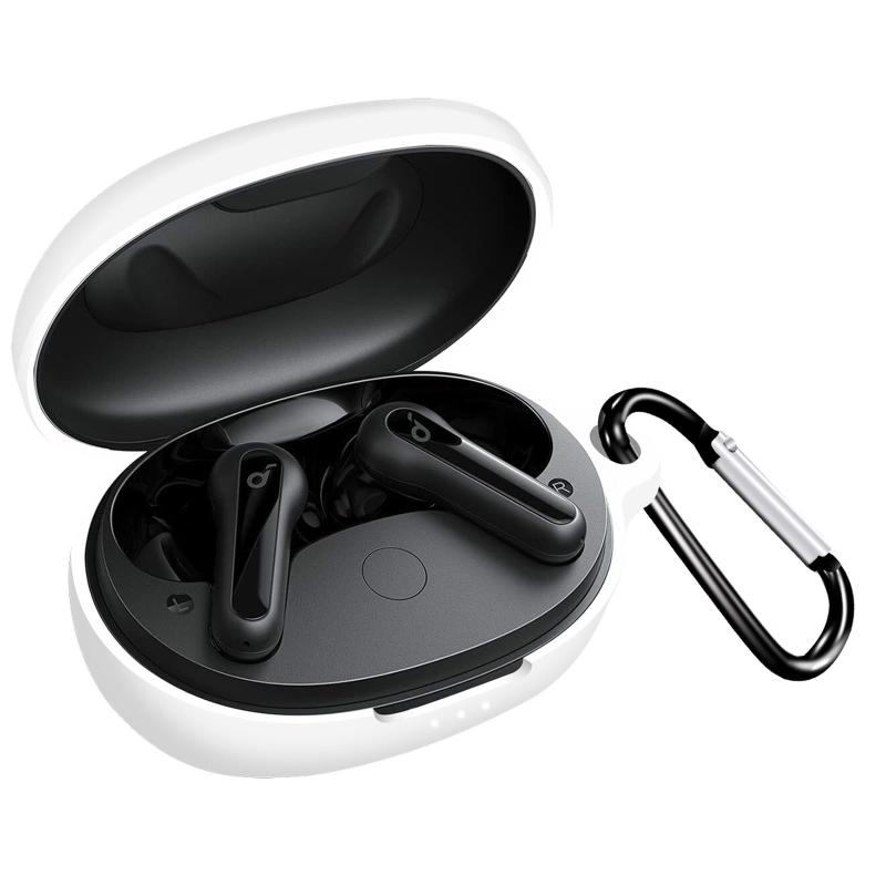 YAODLE Anker Soundcore Life P2 mini 用 ケース カバー Soundcore Life P2 mini用保護カバー 保護ケース シリコンケース 装着充電可能 全面保護 落下防止 キズ防止 耐衝撃 防塵 軽量...