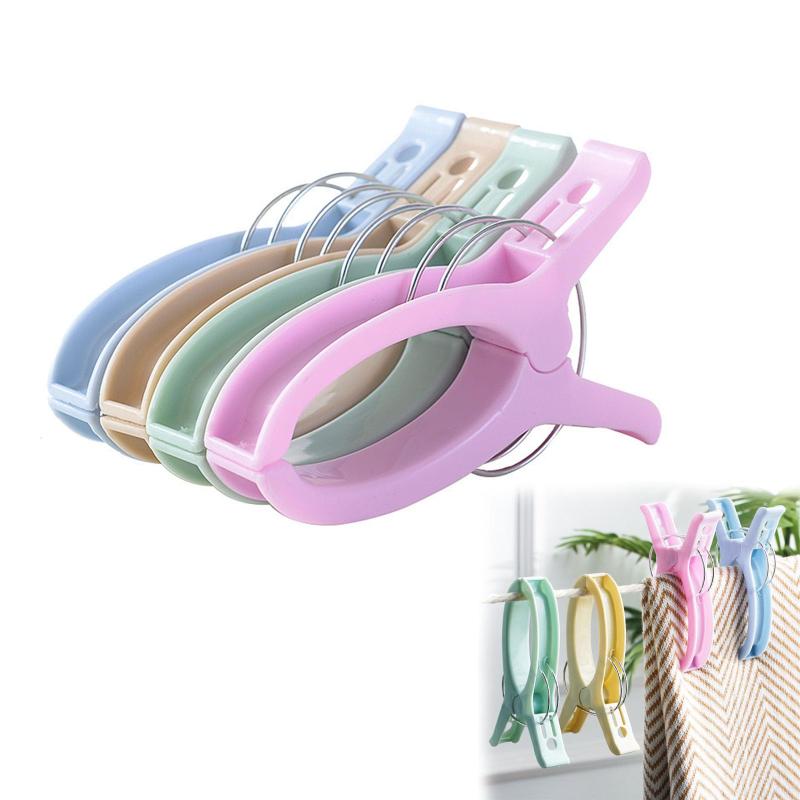 HUIKKJP 洗濯ばさみ 大 洗濯バサミ 4 個入り大型强力洗濯ばさみ 特大サイズ 防風滑り止め 布団/タオル适用​強力な挟持安定抗風：太くて弾力性の高い金属輪を備え、咬合力が強く、12 cmの挟口を大きくした設計を組み合わせて、重厚な布...