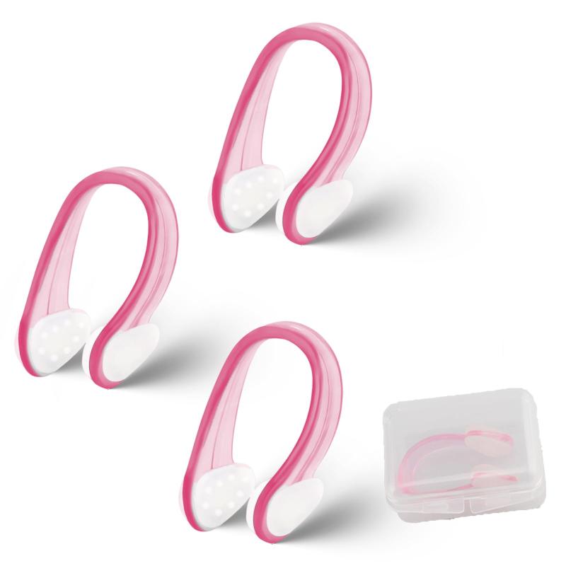VitalBloom 鼻クリップ水泳用 ノーズクリップ 3個セット スイムグッズ ジム背泳ぎ トレーニング用 子供 大人兼用 小型 軽量 収納ケース付き【セット内容】このノーズクリップは、ブラック、3個セット、収納ケース3個付き。【素材】シ...
