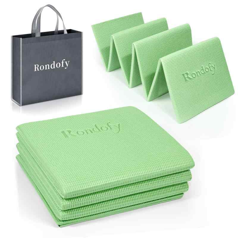Rondofy ヨガマット 折りたたみ 6mm トレーニングマット 折り畳み 持ち運びに便利 エクササイズマット フィットネス ピラティス ヨガマット 人気 収納袋付き【持ち運びが便利】人気フィットネスブランドRondofyのヨガマットが登...