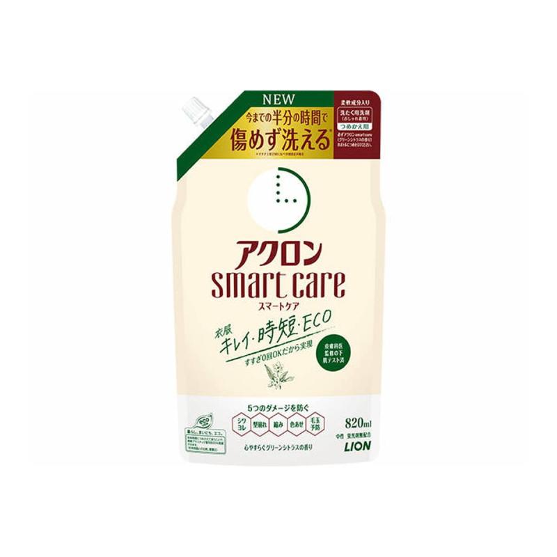 ライオン アクロンスマートケアグリーンシトラスの香り詰替 820ml常温商品サイズ (高さ×奥行×幅): 90mm×160mm×270mmブラント名: ライオンメーカー名: ライオン
