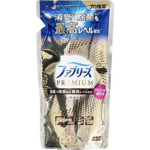 P&amp;G ファブリーズW除菌+消臭プレミアム 無香料 詰替 320ml常温