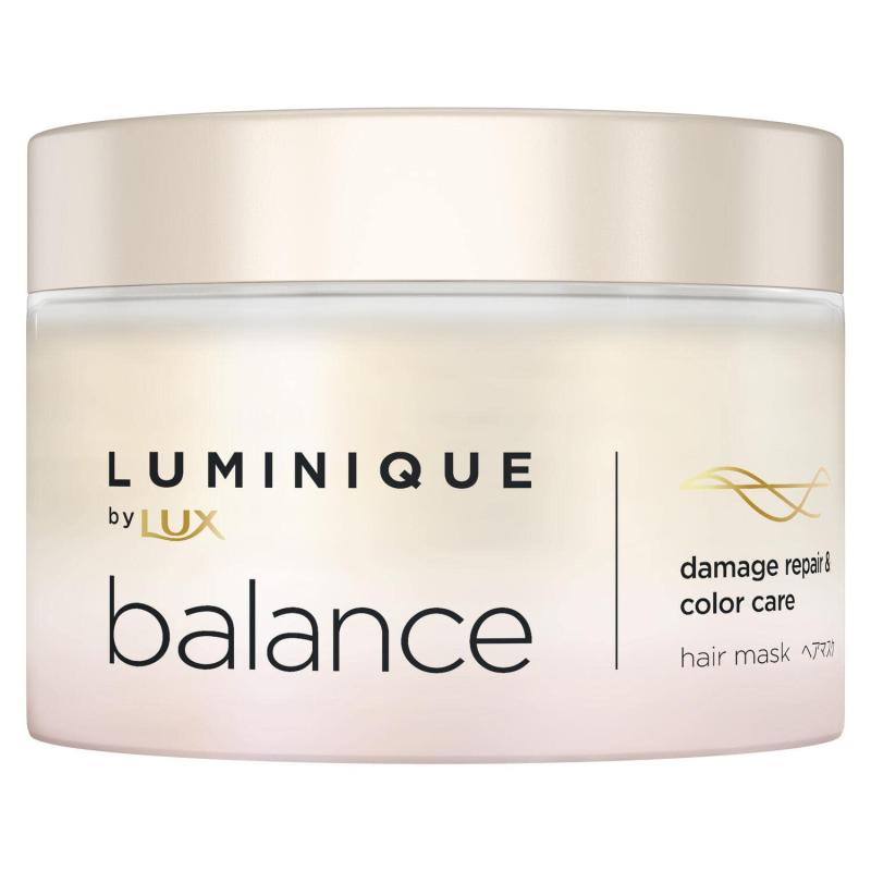 LUX(ラックス)ルミニーク バランス ダメージリペア&amp;カラーケア トリートメント(ヘアマスク) ヘアマスク 185g髪と心*1のトータルビューティーケア発想。*1 心地よさを感じることカラーした髪のダメージ補修と色ツヤキープに。上...