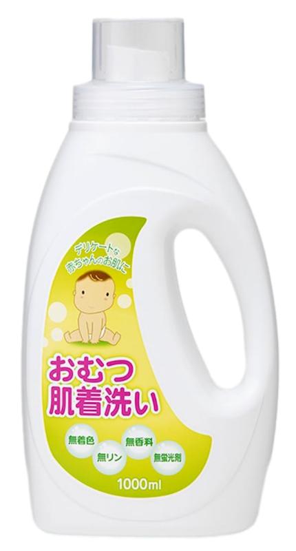 【ロケット石鹸】おむつ肌着洗い 液体洗剤【1Kg】 (4903367303189)日用品