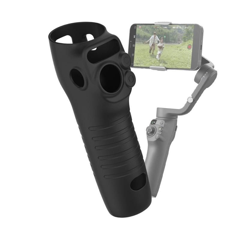 Kimyoaee OM6 For OSMO Mobile 6 シリコン保護スリーブ 保護カバー ポケット スマートフォンPTZ シリコン 落下防止 シェルアクセサリー FOR DJI OM6 スマートフォンジンバル 3軸スタビライザー 手ブレ