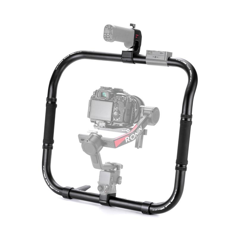 TILTA ベーシックリンググリッププラス DJI RS4、RS4 Pro、RS2、RS3、RS3 Pro 用ジンバルスタビライザー手持ちリング、リモコン対応ハンドリンググリップ、デュアルチャンネルハンドル TGA-PRG【安定性の向上】 ...