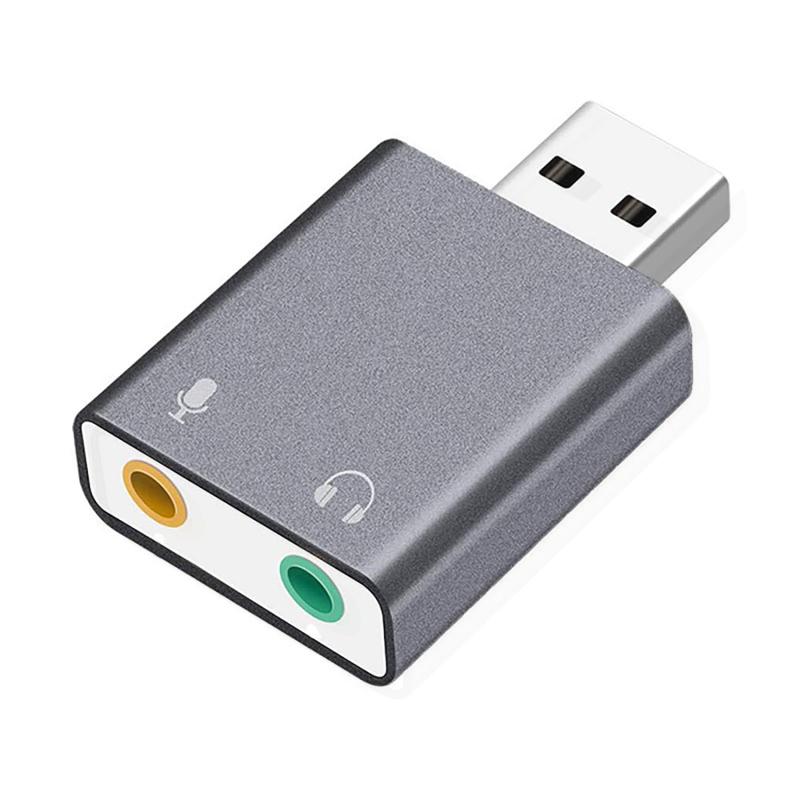 LeTradeJP USB オーディオ変換アダプター USB外付け サウンドカード USBイヤホンジャック変換アダプタ 3.5mm ミニジャック オーディオインターフェイス ヘッドホン出力 PS4/MacBook/Mac Mini/iMac...