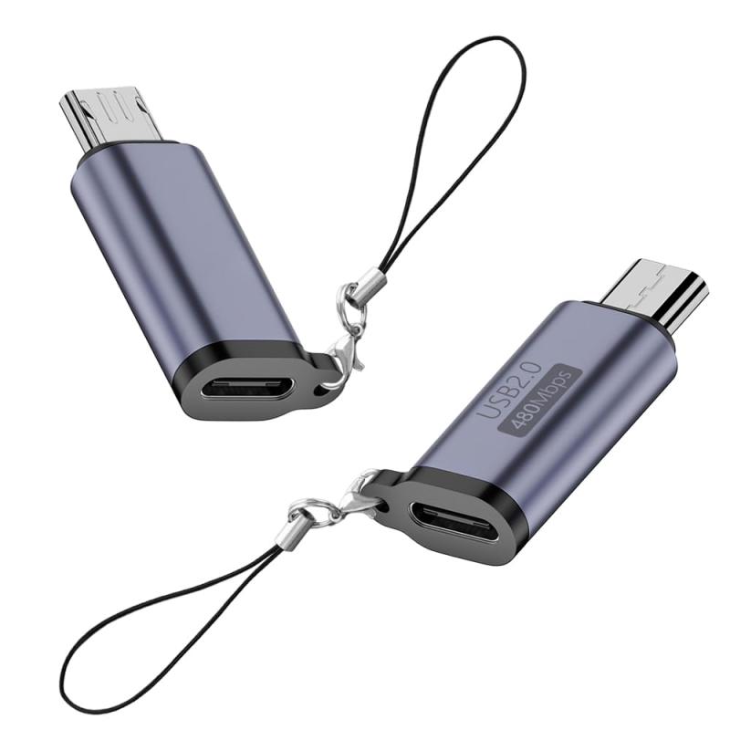 マイクロusb タイプc 変換 USB C to Micro USB 変換コネクタ type c microusbアダプタ マイクロUSB変換アダプター 最大480Mbps 急速充電 急速データ転送 Galaxy/nexus5/kindle...