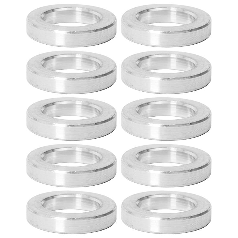JooBsoso アルミ スペーサー 10個セット M10 内径10.2mm 外径16mm 厚さ3mm パイプスペーサー スクリュースタンドオフ M10ネジ用 ネジスタンドオフブッシング プ レーン仕上げの丸型スペーサー ネジ 【商品仕様】...