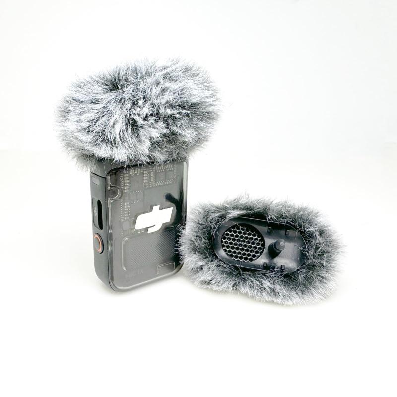Kimyoaee For DJI Mic 2 風防 ウィンドスクリーン/Osmo Pocket 3 ラベリア マイク アクセサリー 2個セット 風防ポップフィルター 騒音低減用フォーム - グレーFor DJI Mic 2 用に特別に設計さ...