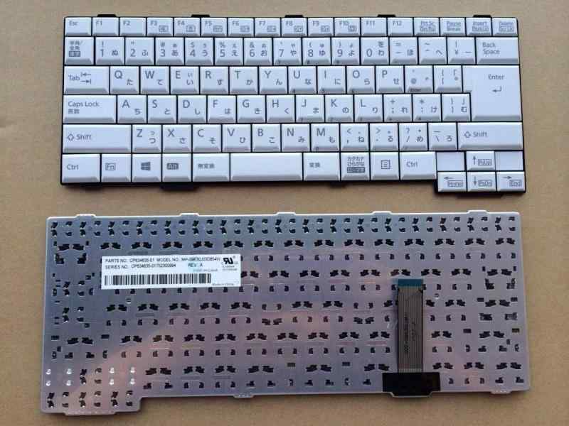 WJZX(忠興部品です)(修理交換用) 適用する富士通 Fujitsu A552 A561D A561C E741 SH560 SH761 T901 S761 S762 等用 日本語キーボード MP-09K30J03D854W CP6346...