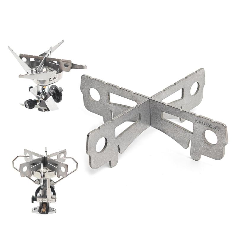 NEOROSS(ネオロス) チタン五徳 SOTO イワタニ FOREWINDS 多種類バーナー対応 フルチタン製 カスタムパーツ TITANIUM GEAR アウトドア キャンプ用品 収納ケース付き