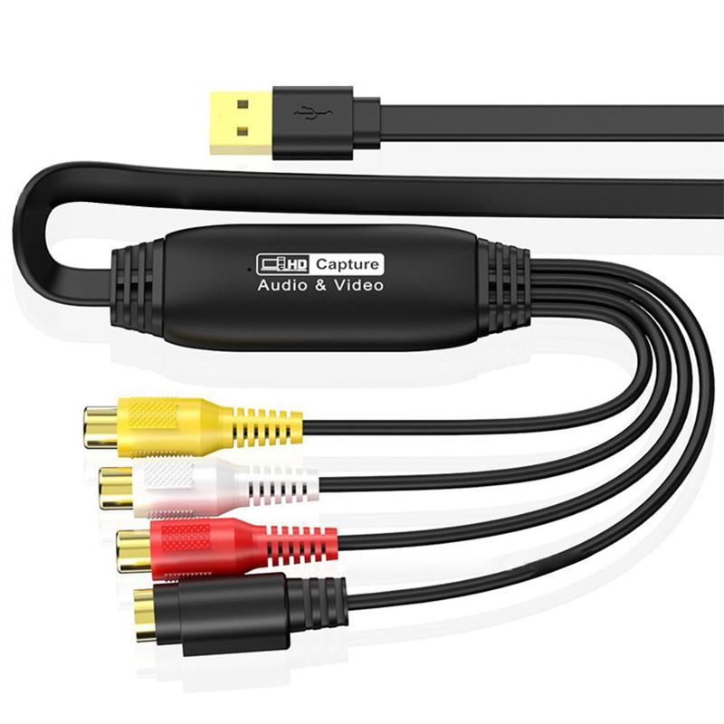 PAVIKEビデオキャプチャー USB2.0接続キャプチャー vhs デジタル化 OBS ソフトウェア/Win/Linux/Android 対応、PS2 / ビデオカメラ/ゲーム コンソール/DV マシン/監視カメラ/DVD/VHS などで...