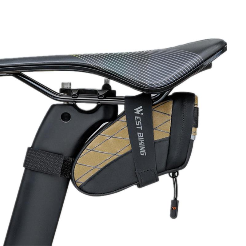 UNIQOCK 自転車 サドルバッグ ロードバイク バッグ ミニサイズ 自転車バッグ 小型 コンパクト 超軽量 小物入れ 安定感 収納便利 反射材付き 取り付け簡単【ミニサイズ】サイズ：約14 *6.5 * 7cm、重量：約55g、サドルバ...