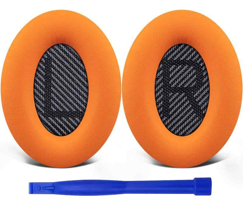 SoloWIT イヤーパッド イヤークッション 交換用 Bose QuietComfort 35 &amp; 35ii(QC35 &amp; QC35ii)に対応 ヘッドフォンに適用 ヘッドホンパッド 遮音 ソフトレザー対応機種: Quie...