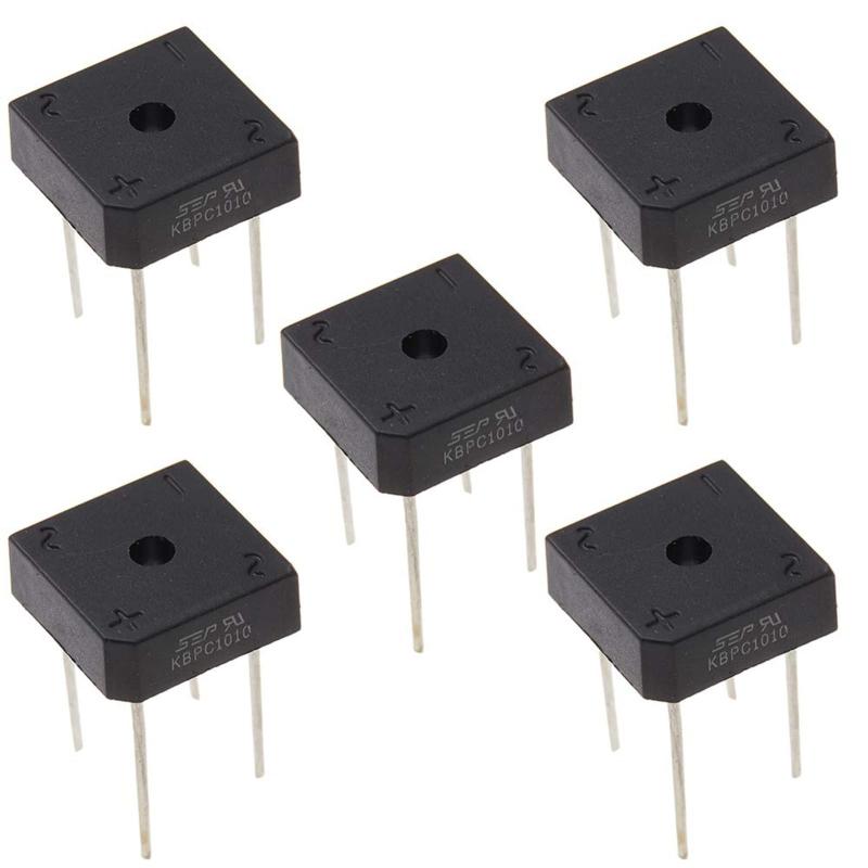 5個 KBPC1010 ブリッジ整流器 ブリッジダイオード 単相 10A 1000V 4-Pin 整流用ダイオード KBPCシリーズブリッジ整流器　-　KBPCシリーズセット内容：5個*KBPC1010ブリッジ整流器KBPCシリコンブリッジ...