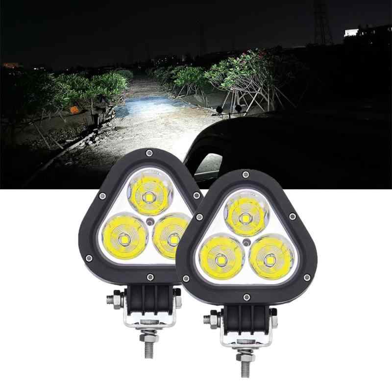LEDフォグランプ ワークライト 40w 7d 広角タイプ ホワイト CREE社製チップ搭載 10V-30VDV対応 オードバイ バギー適用 防水作業灯 PCレンズ 角度調整可能 2個セット