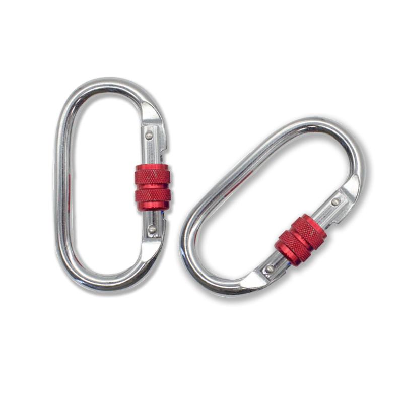 Dリング スリング キーホルダー クライミングカラビナ スキュー 登山用具 操作簡単 超軽量 救援 トレーニング アウトドア キャンプ ハイキング 耐荷重25KN(2500kg)（2セット）製品規格サイズ：全長約108 mm、幅約60 mm...