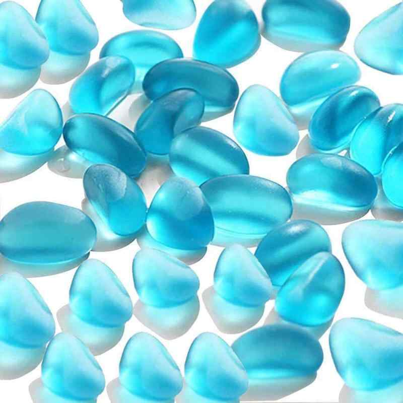 アクアリウム 彩り石 水槽用飾り石 観賞 魚 ガラス クリスタル石 底砂・砂利 水族用品1袋 約500g材料:ガラス 、サイズ：約2.5*1.5CM、一セット約500g、水でよく洗い流してからお使い下さいこれらの水槽装飾石は水槽装飾を美しく...
