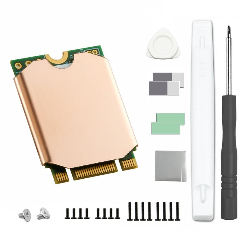 M.2 2230 NVME D用ヒートシンク銅製、熱パッド付き for Stream Deck Rog Ally ssd Sabrent Rocket 2230Steam Deck用Dヒートシンク放熱パッド：純銅製ヒートシンクは、Steam...