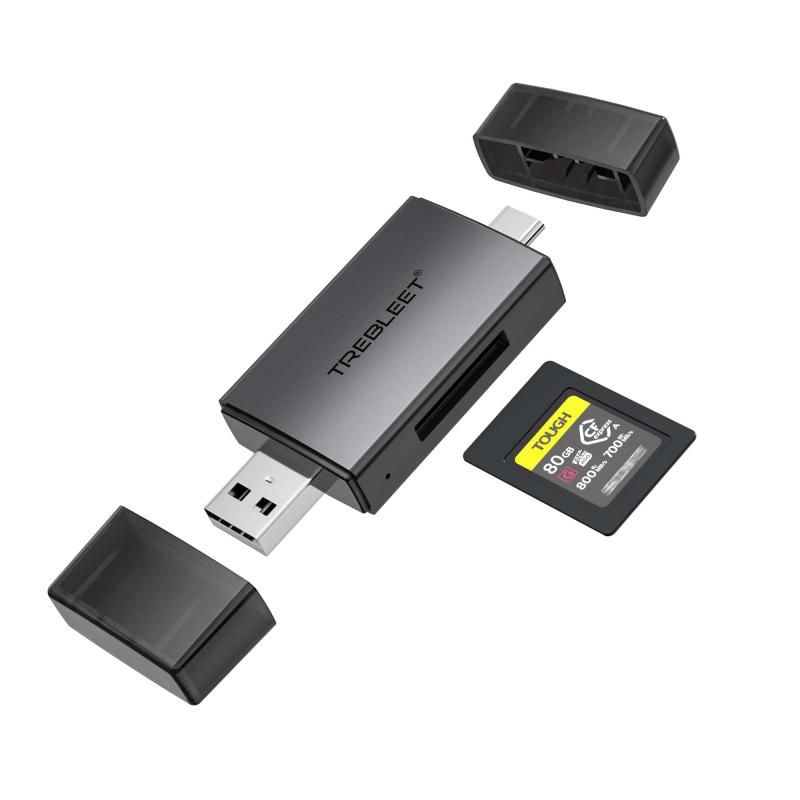 CFexpress カードリーダー USB-C/A 高速 USB3.1 10Gbps メモリカードリーダー OTG対応 スマホ タブレット MacBook1