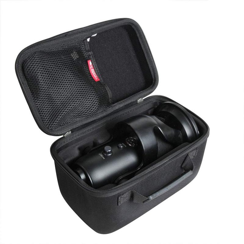 Blue Microphones Yeti USB コンデンサー マイク 専用収納ケース-Hermichel-ハードトラベル収納キャリングケースのために適したBlue Microphones Yeti USB コンデンサー マイク耐久性と長...