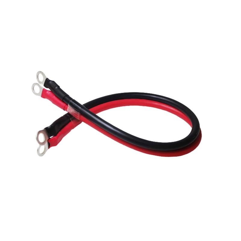 ワンゲイン 特製 並列ケーブル KIV線ケーブル 38SQ KIV 0.4m 赤黒セット 丸型圧着端子 R38-8S ×4 圧着済 38SQ-40cm-R8Sバッテリー並列ケーブル38Q赤黒各40cm両端端子R38-8S圧着済み品