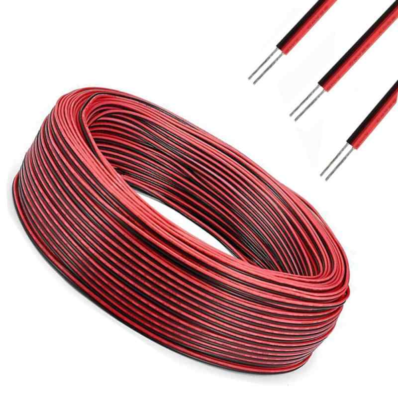 配線 電線 配線コード AWG22 2芯 延長コード 赤黒 LEDスト