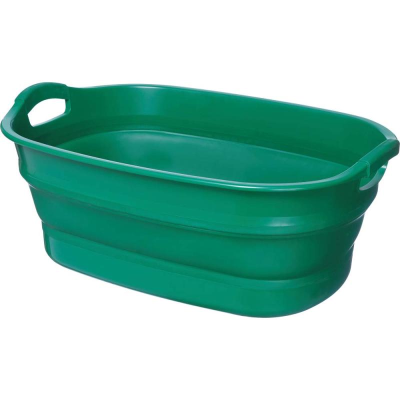 TRUSCO(トラスコ) 折りたたみタライ 水抜栓付 23L TORT