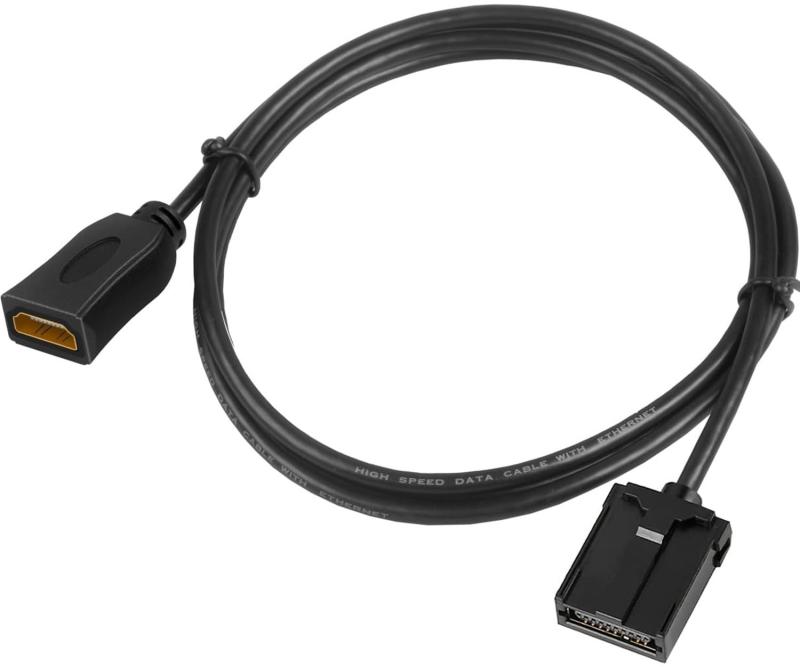 カーナビ HDMI Eタイプ ケーブル トヨタ ナビ hdmiケーブル 1.5M ホンダ 三菱 日産 ダイハツ純正ナビなど用HDMI タイプe(メス)-HDMI タイプa(メス)ケーブル