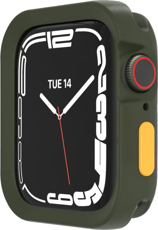 SwitchEasy Apple Watch Series 7 41mm SE 40mm 対応 ケース ボタン 付け替え 可能 おしゃれ かわいい TPU 保護ケース 薄型 軽量 保護 カバー シンプル Appleウォッチ 保護カバー [ ...