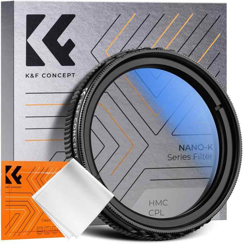 K&amp;F CONCEPT CPLフィルター ドライブレコーダー専用 40mm 偏光フィルター 映り込み軽減 反射調整用 光学ガラス コントラスト向上 E1/E2/E3/E1 Lite/S1 Pro/N4 Pro/N5に対応ドライブレコ...