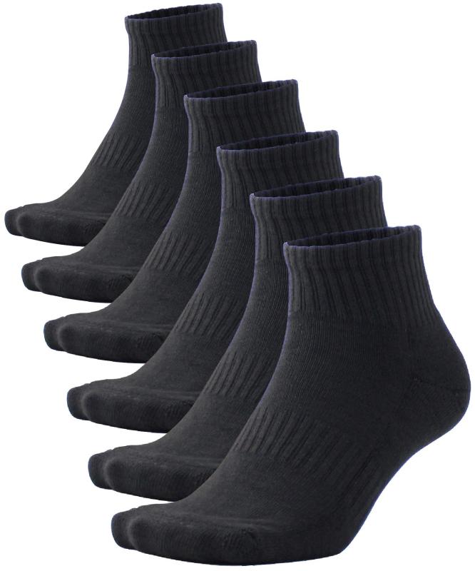 [NILO] 靴下 メンズ スポーツ ソックス 黒 白 スクールソックス 6足組 23-25cm 25-27cm 27-29cm2サイズのスポーツソックス 25、26、27cmの普通サイズと、27、28、29cmの大きいサイズの2サイズをご...