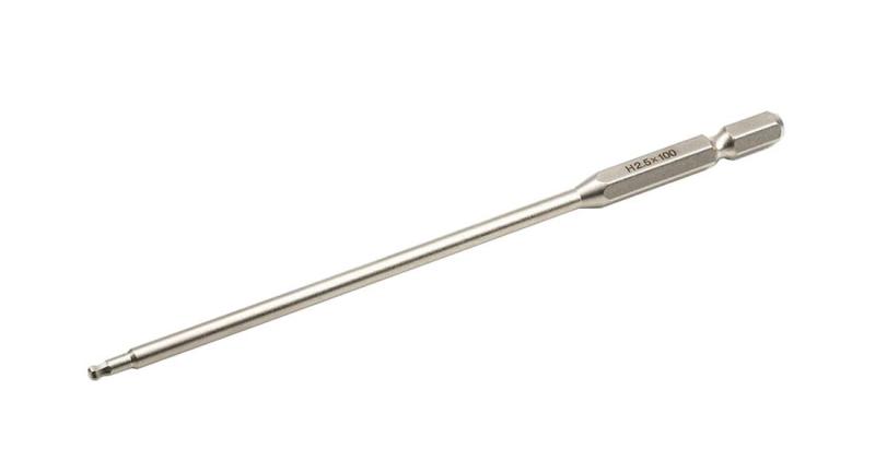 タミヤ 特別企画商品 六角レンチドライバービット 2.5mm ボールポイント プラモデル用工具 69935角度が付いた状態でもビスの締め込みが可能ラチェットドライバーPROや電動ドライバー用の差し替えビットRCカーの組み立てによく使われる2...