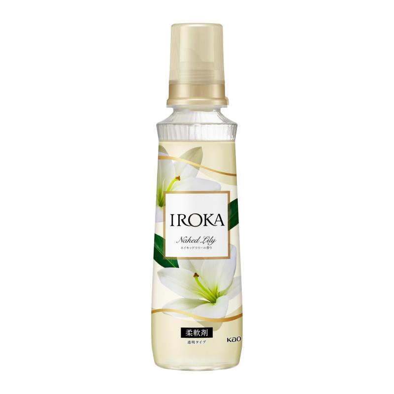 IROKA(イロカ) フレアフレグランス ネイキッドリリー 本体 540ml香水のように香り高い　プレミアム柔軟剤IROKA素肌のあたたかさを想わせる「ピュアムスク＊1」と、 香水には欠かせ「高級アンバー」を贅沢＊2に使用。香水のように上質...