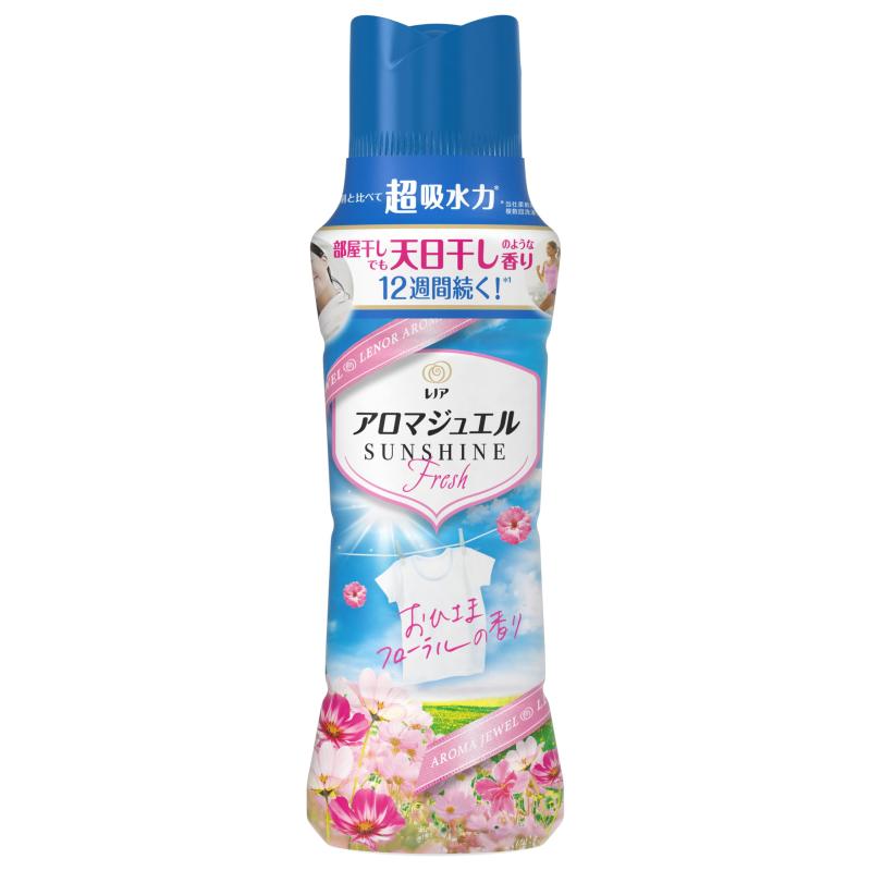 Lenor レノア ハピネス アロマジュエル 香り付け専用ビーズ おひさまフローラル 本体 420mLアロマジュエルおひさまフローラルの香りは、たとえ部屋干しでも、天日干しした時のようなさわやかなおひさまの香りが12週間続く*(*保管状態に...