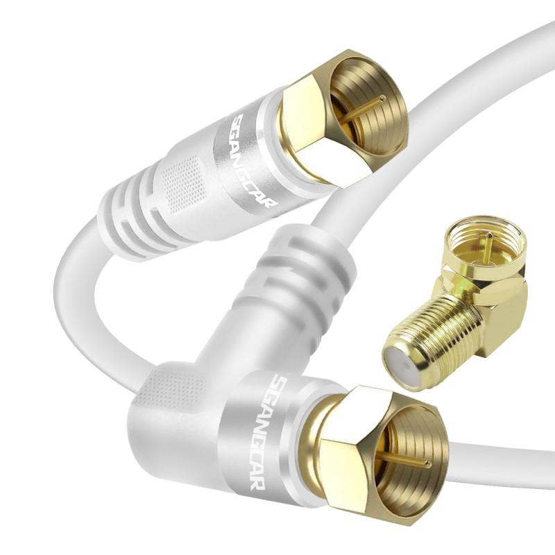 アンテナケーブル 1.5M S-4C-FB 同軸ケーブル ネジ式コネクタ 4K8K地デジ/BS/CS/CATV放送対応(ホワイト)高品質の4K8K放送対応のTV接続用アンテナケーブルです.地上デジタル放送CATV、BS・CS、BSデジタル、...