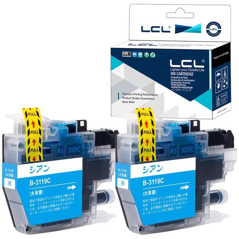 Brother用 ブラザー用 LC3119 LC3119C （2パック シアン） 増量 互換インクカートリッジ 対応機種：MFC-J6580CDW/MFC-J6583CDW/MFC-J6980CDW/MFC-J6983CDW/MFC-J56...
