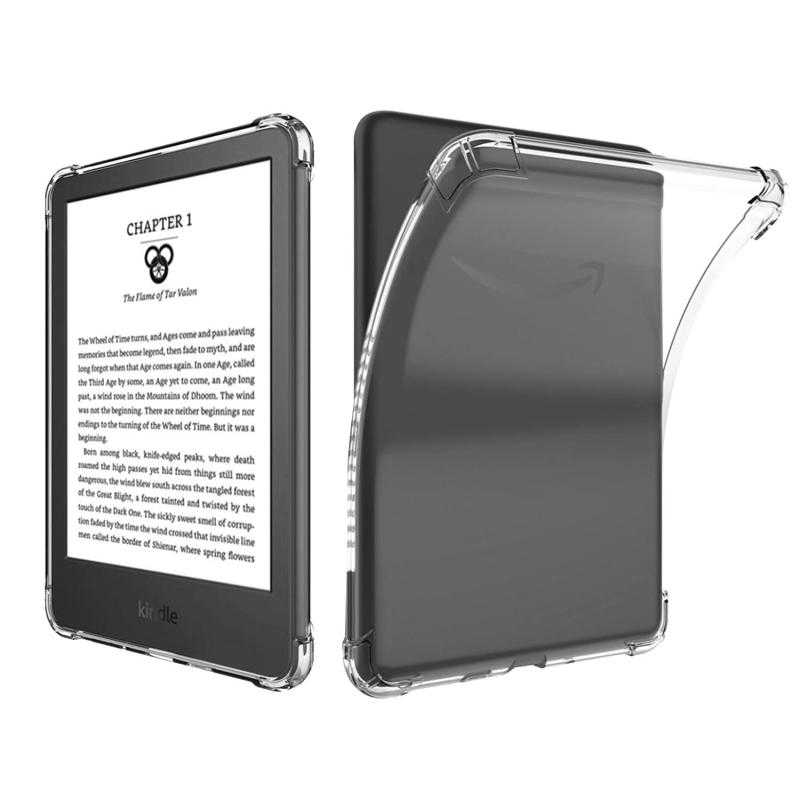 New Kindle (2024年発売 第11世代)/Kindle (2022年発売 第11世代) 用 ケース 6インチ 透明 クリアケース に最適 エアバッグ 耐衝撃 TPUバンパー 落下防止 全面保護カバー 携帯カバー 黄変防止 指紋対...
