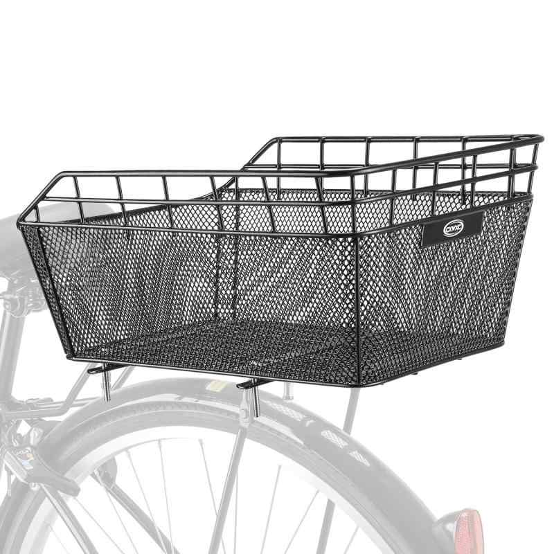 自転車 後ろカゴ 高耐久性 大容量 取付簡単 金属製 リアカゴ ネット・防水カバー付き金属製高強度かごサビに強く丈夫で、耐久性に優れたステンレス製自転車用後ろかご。大容量収納日々の買い物や荷物をたっぷり収納できる大容量設計。細目ネットで小物...