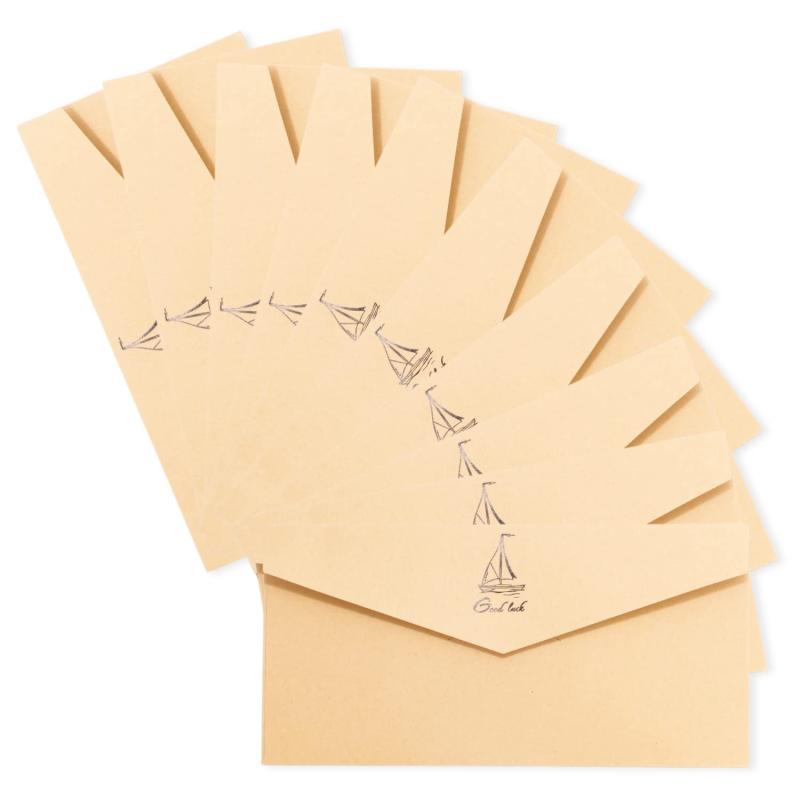 [] 封筒 おしゃれ 10枚セット 22×11cm 厚紙封筒おしゃれで飾っておきたくなる封筒を10枚セットでご用意いたしました肉厚な上質紙を使用しているため、中身の内容をしっかりと保護し、受取人の方に対して上品で落ち着いた印象を与えることが...