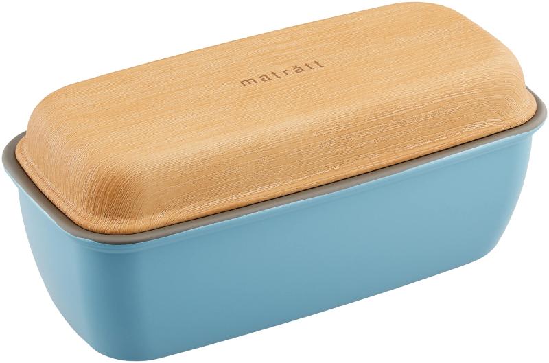 正和(Showa) matratt 弁当箱 1段 長角エマリエランチ ブルー 電子レンジ・食洗器対応 490ml 中子付 男性 女性 日本製 4979438電子レンジ・食洗器対応8.8×18.4×7.8cm490ml（中子付）
