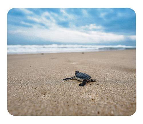 海を目指す海亀の赤ちゃんのマウスパッド：フォトパッド（ 世界の亀シリーズ ）この商品は、熱帯スタジオが製造販売している製品です。マウスパッドの大きさは、小さ過ぎず大き過ぎ、ちょうどよい大きさ（幅232mm、縦196mm、厚さ3mm）です。角...