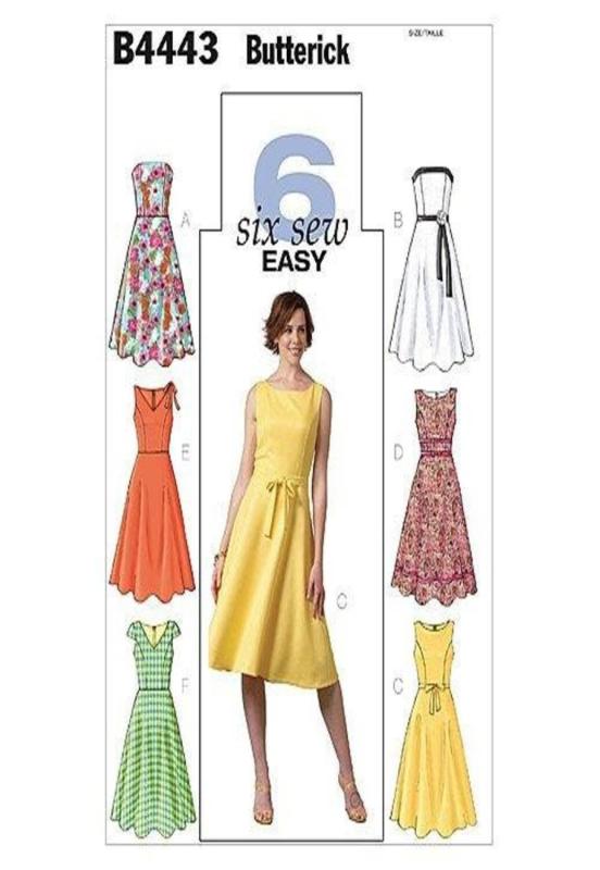 McCall Pattern ButterickEASY 6種類のデザインワンピースの型紙セット サイズ：U8-10-12-14 *4443