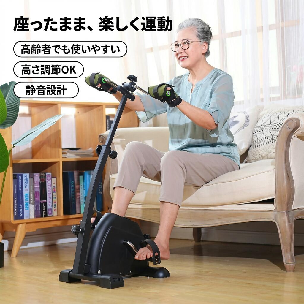 注意事項：モニターの発色により、実物と異なる場合がございます。 フルボディワークアウト：付属のハンドグリップと滑り止めペダルを上半身、下半身、カーディオワークアウトに使用し、フルレンジの動きを維持しながらさまざまな筋肉をターゲットにして、快...