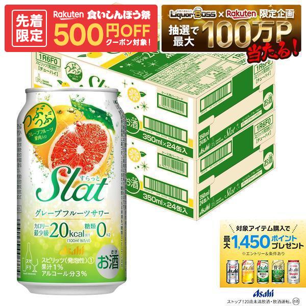 【内容量】 350ml 【原材料】 アルコール（国内製造）、グレープフルーツ果汁、果粒（グレープフルーツ）、糖類／炭酸、酸味料、香料、甘味料（アセスルファムK、スクラロース、アスパルテーム・L‐フェニルアラニン化合物） 【アルコール分】3%...