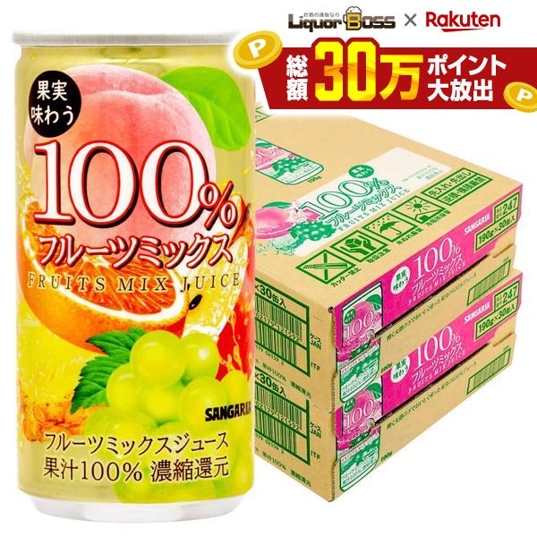 【内容量】 190ml 【原材料】 果実（りんご(輸入)、オレンジ、パインアップル、もも、ぶどう）／香料、ビタミンC 【商品特徴】 香りよく、甘みと酸味のバランスがとれた100％ジュース