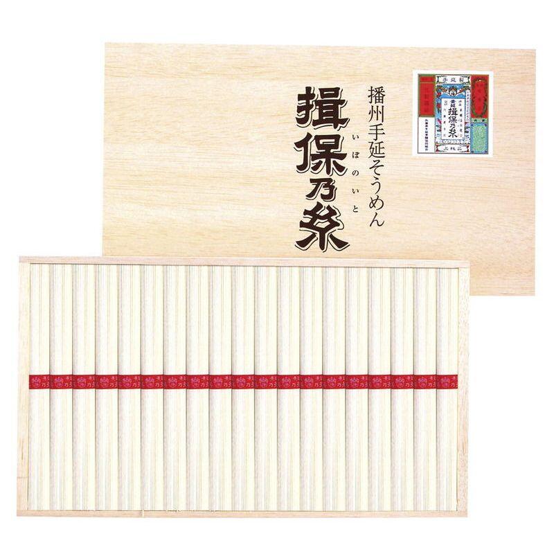 【商品紹介】 揖保の糸 50g×30本入良質な小麦粉、揖保川の清流、そして赤穂の塩。播州が育てた素材を原料とし、600年間変わらない伝統の手延べ製法で作り上げた素麺、それが播州の特産品「揖保乃糸」です。揖保乃糸は、添加物を一切使用していませ...